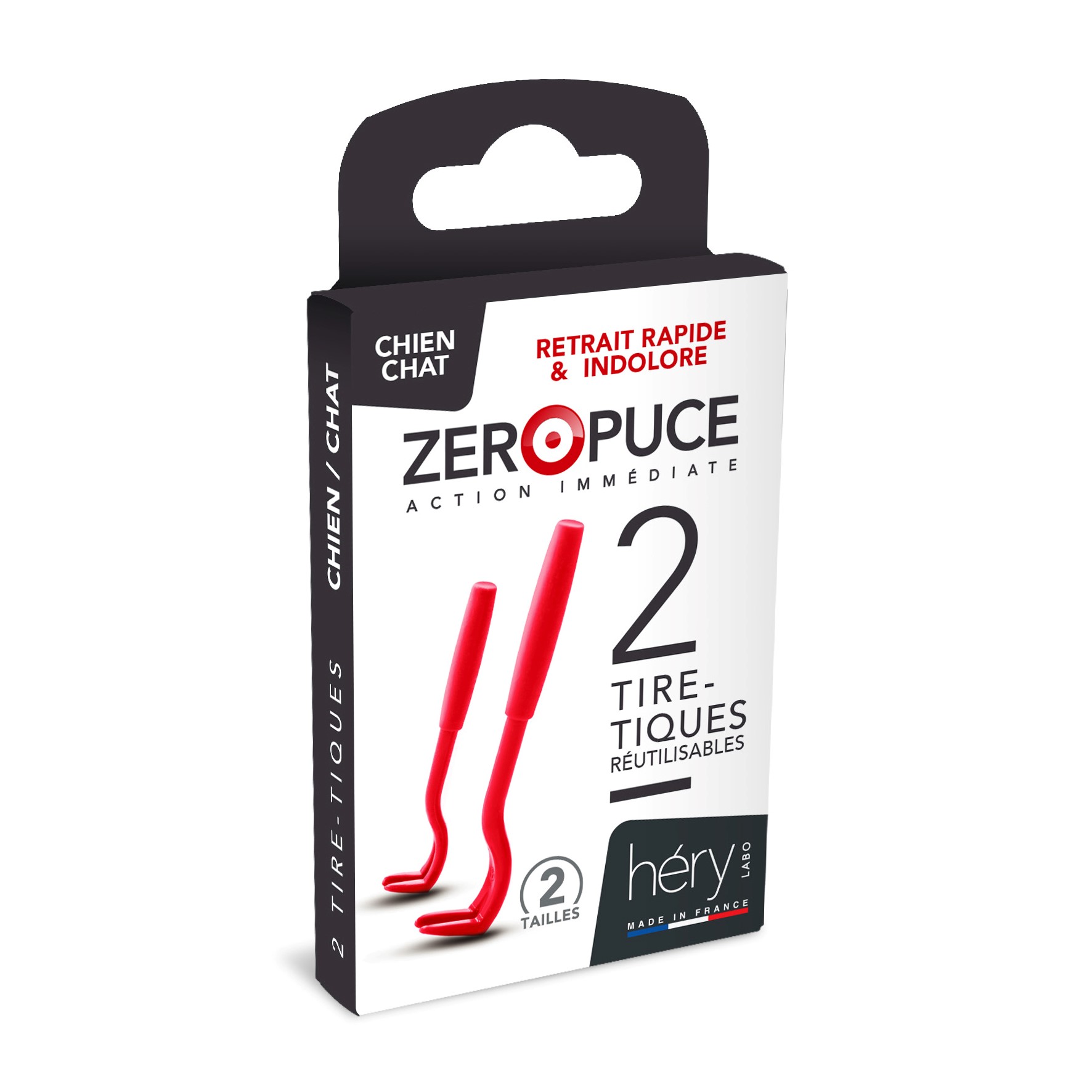 Zéro Puce - Tire tiques pour chiens et chats - Laboratoires Héry